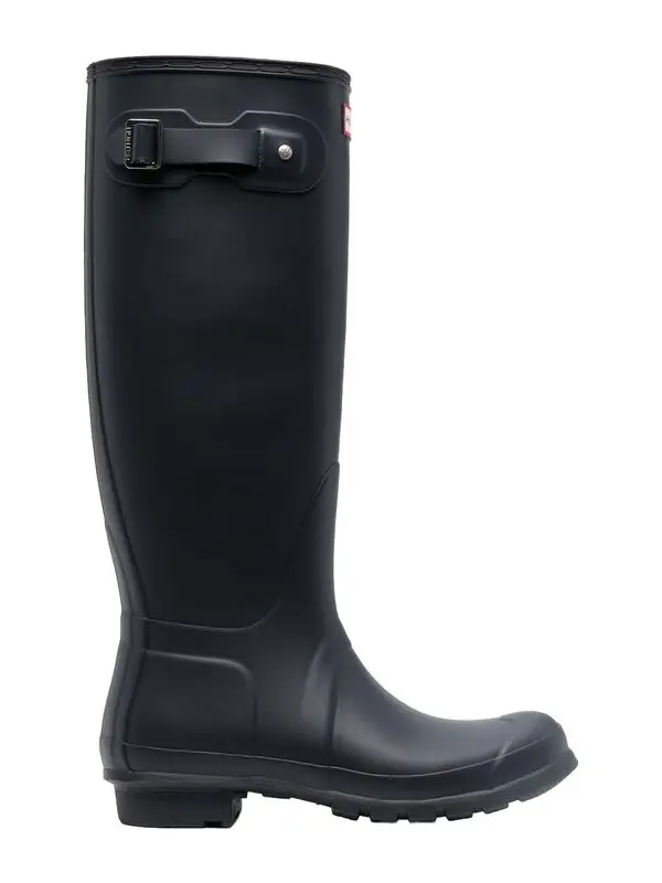 Hunter Logo-detail Knee-length Boots - Blue