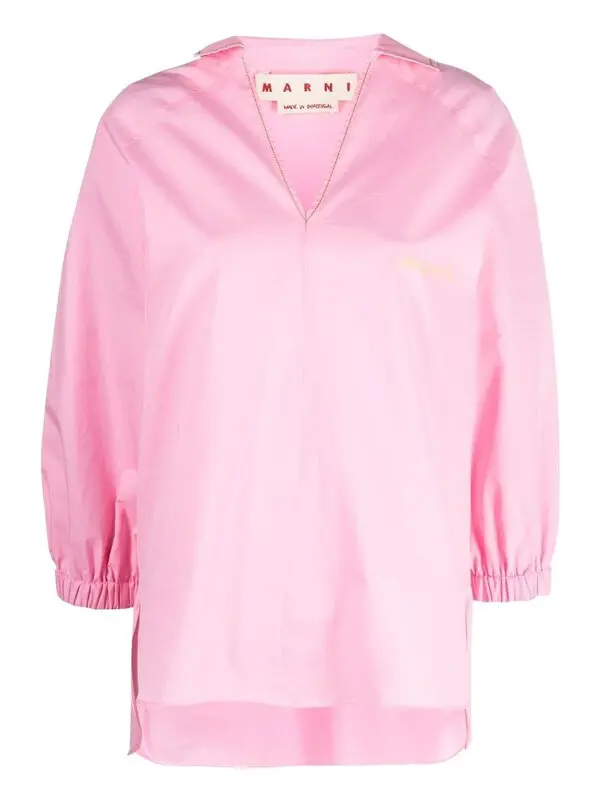 Marni V-neck Shirt - Pink