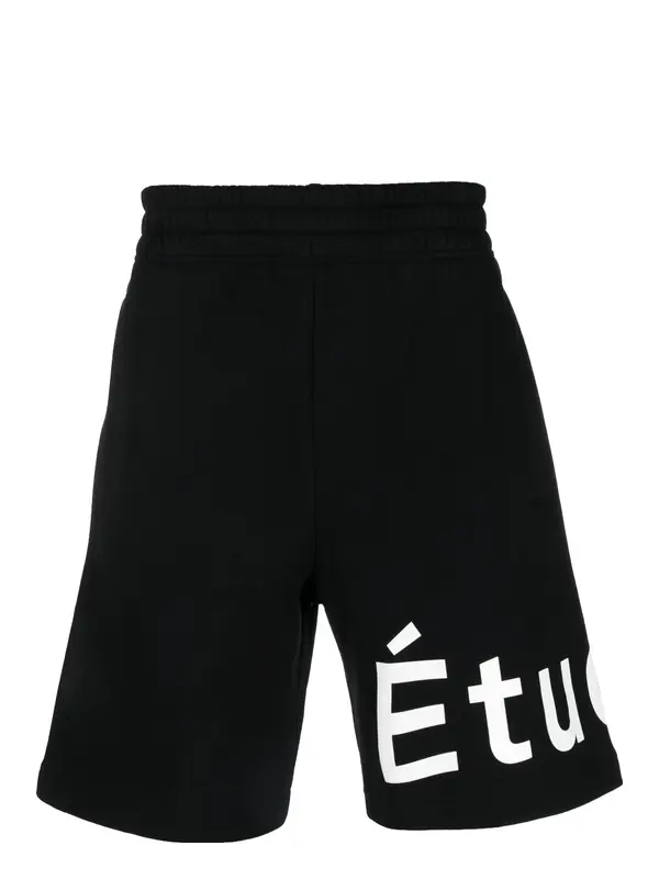 ÉTUDES STUDIO Logo-print Track Shorts - Black