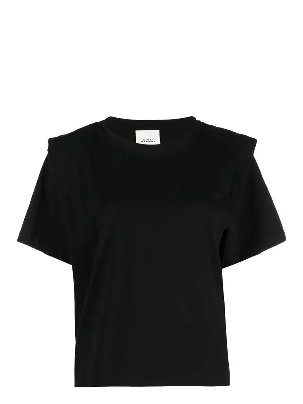 Isabel Marant Zelitos Organic-cotton T-shirt - Black