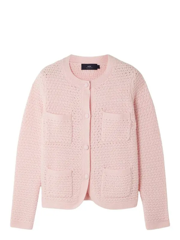 Arch4 Tulip Organic Cashmere Cardigan - Pink