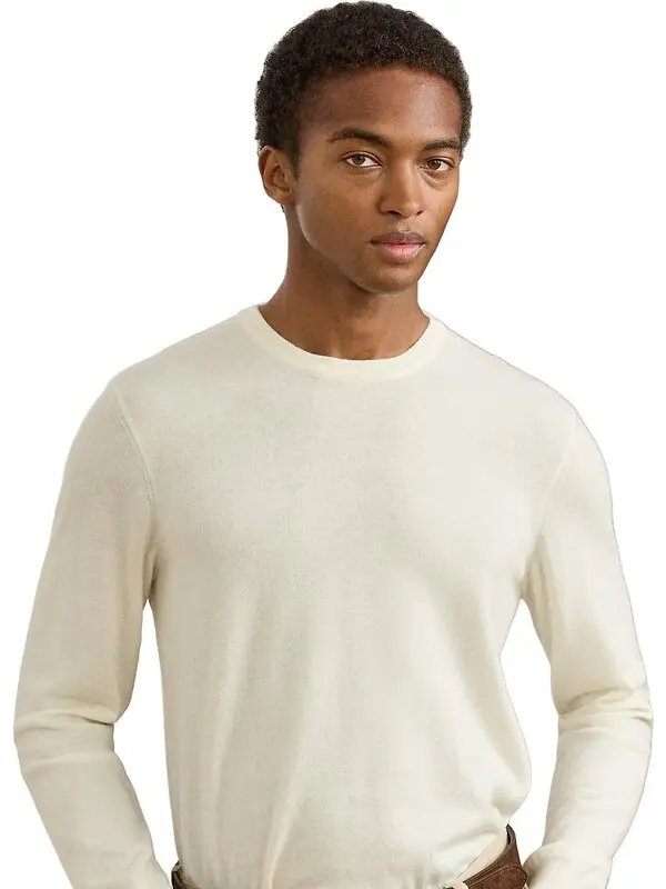 Ralph Lauren Cashmere Crewneck Sweater - Classic Cream