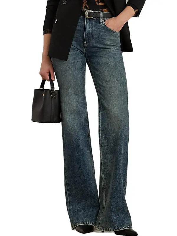 Ralph Lauren High-rise Flare Jean - Haze Wash