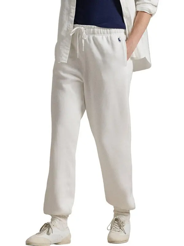 Ralph Lauren Fleece Athletic Pant - White