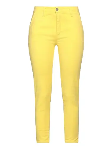 BOUTIQUE DE LA FEMME Gabardine Chinos - Yellow