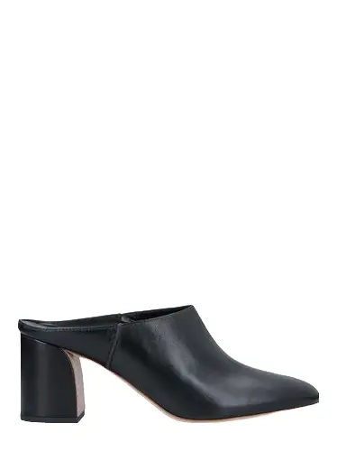 TOD'S Leather Mules - Black