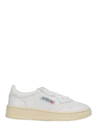AUTRY Low-top Trainers In Goat Skin - White