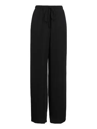Valentino Garavani Wide Leg Silk Pants - Black