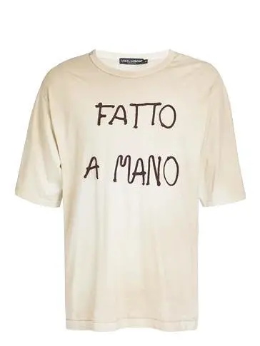 Dolce & Gabbana T-shirt Size Cotton, Acrylic - Beige
