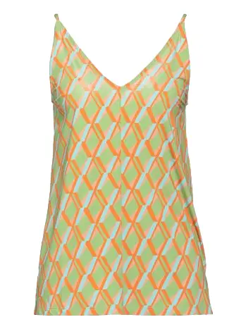 SIYU Geometric-print Camisole - Green