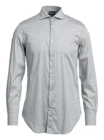 Emporio Armani Shirt Charcoal Size Cotton, Elastane - Grey