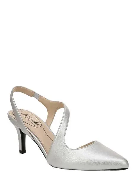 LIFESTRIDE Santorini Pointed Toe Pumps - Silver
