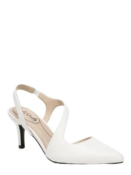 LIFESTRIDE Santorini Pointed Toe Pumps - White