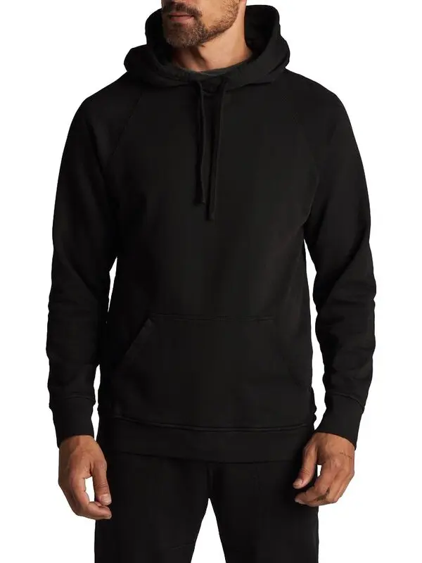 ROAN Barton Terry Raglan Hoodie - Black