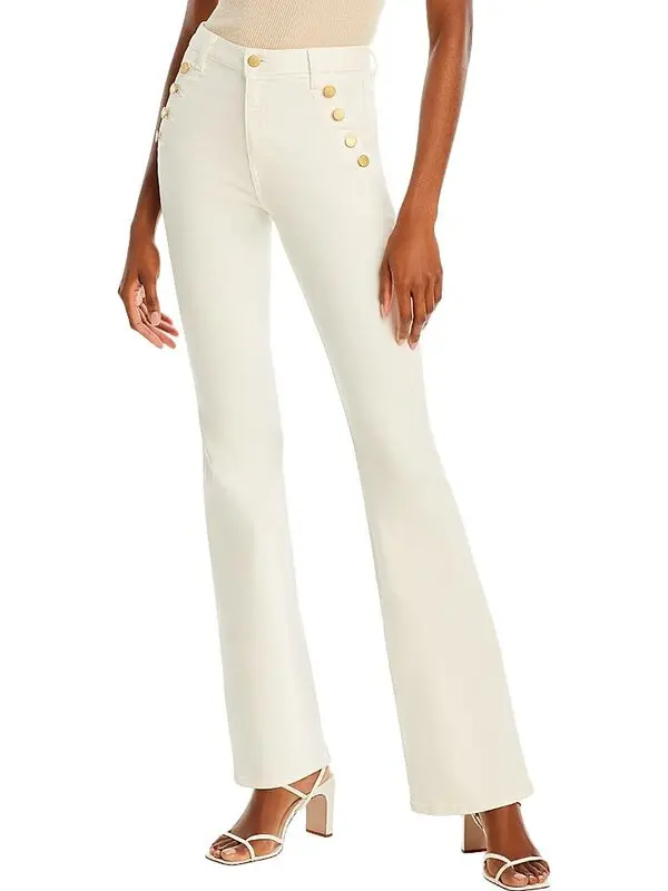 Ramy Brook Helena Button Trim Trousers - White