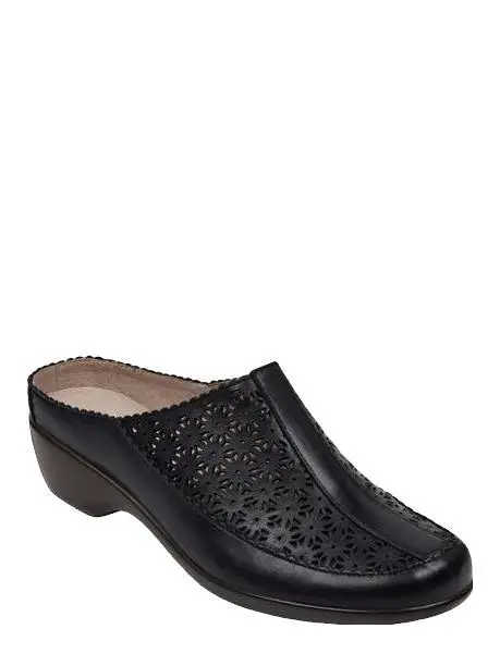 Easy Spirit Dusk Clog - Black Leather