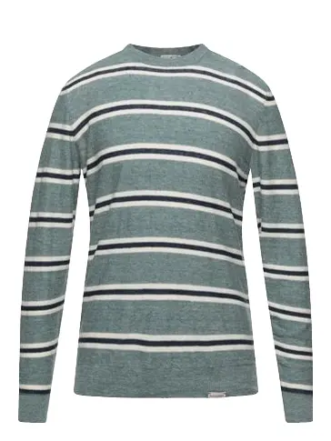 BROOKSFIELD Striped Lightweight Knit Sweater - Green