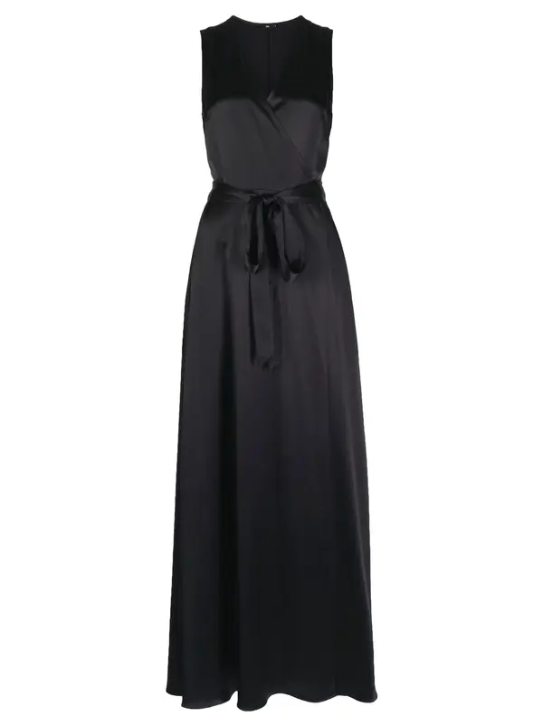 Voz Frontward Wrap Dress - Black