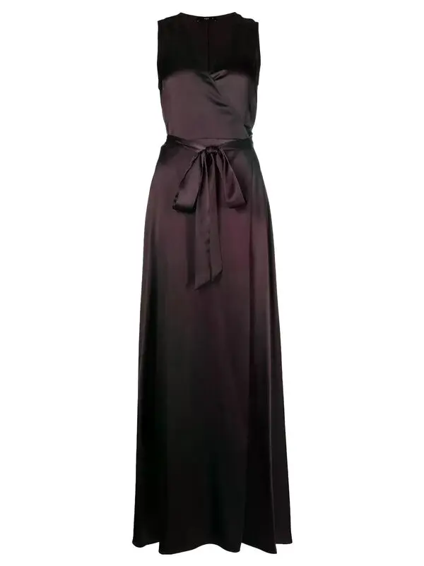 Voz Satin Maxi Dress - Purple