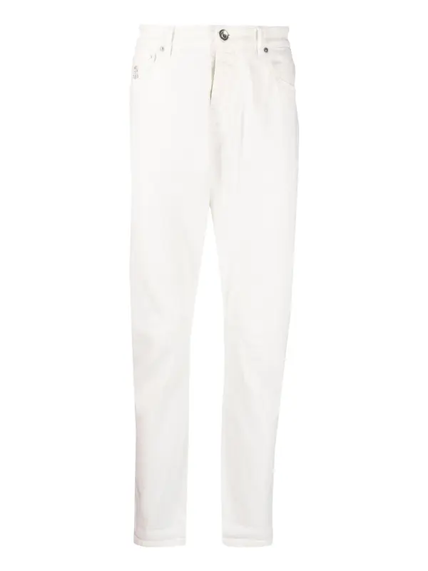 Brunello Cucinelli Straight-leg Jeans - White