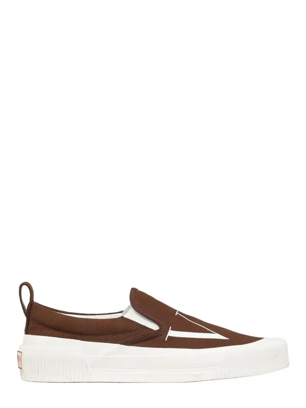 Valentino Garavani Vltn Slip-on Sneakers - Brown