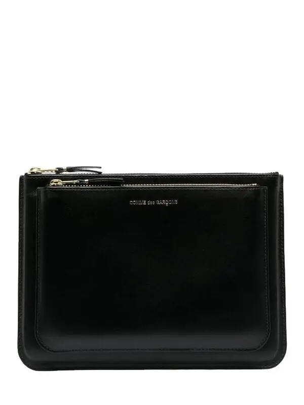 Comme Des Garçons Multi-pocket Zip Wallet - Black