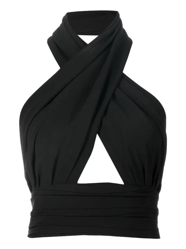 BAMBAH Marianne Halterneck Top - Black