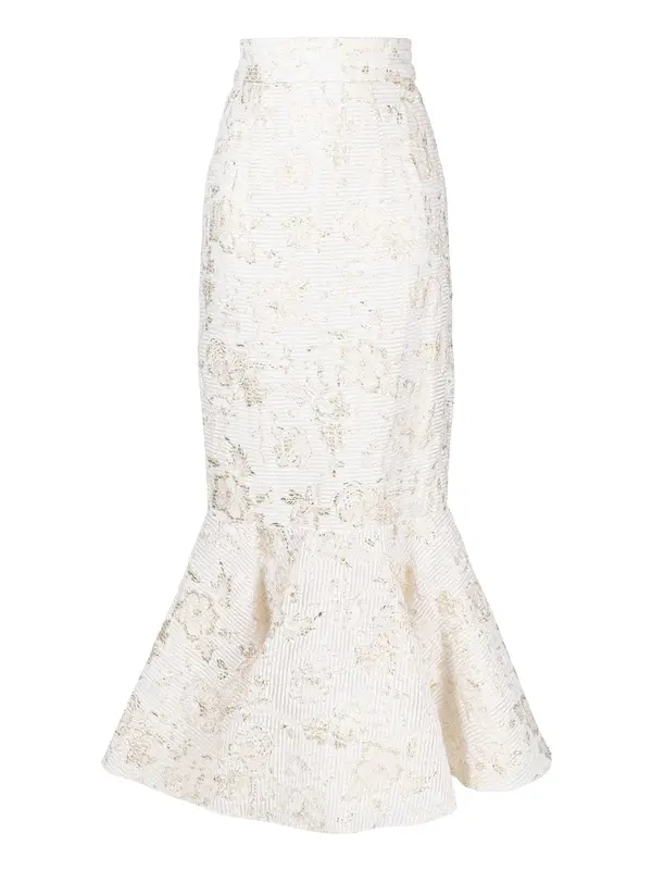 BAMBAH High-waisted Mermaid Skirt - White