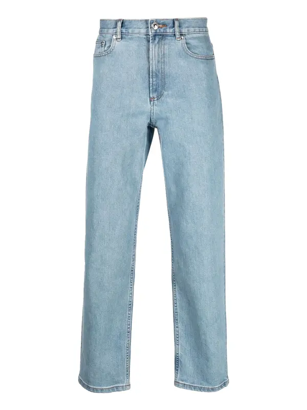 A.p.c. Stonewashed Straight-leg Jeans - Blue