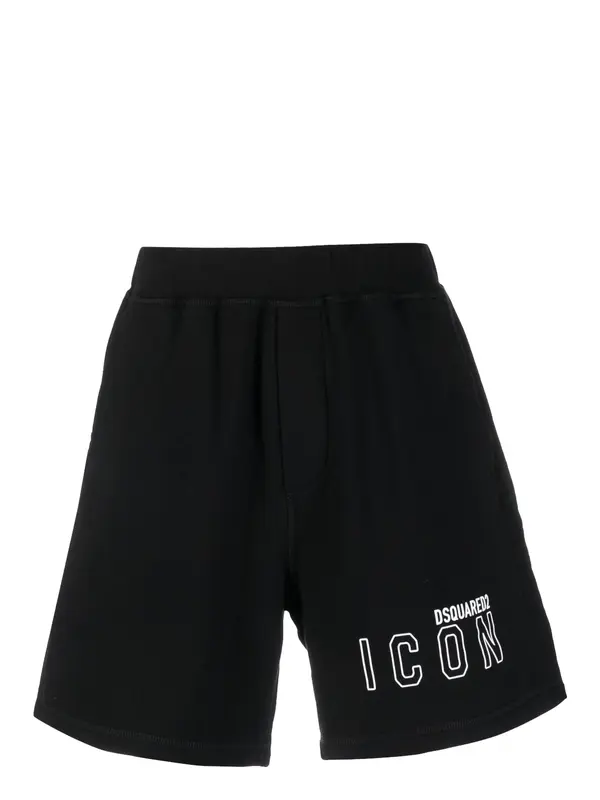 Dsquared2 Logo Print Track Short - Black