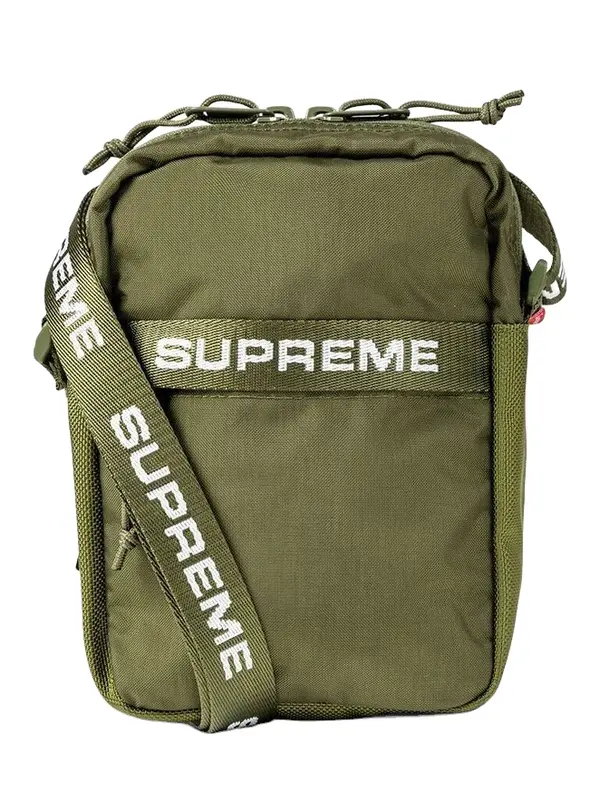 Supreme Logo-print Shoulder Bag - Green