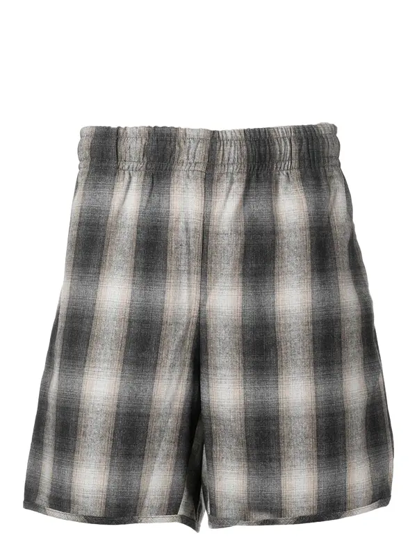 BLUE SKY INN Check Pattern Shorts - Grey