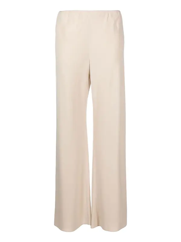Vince High-waist Wide-leg Trousers - Neutrals
