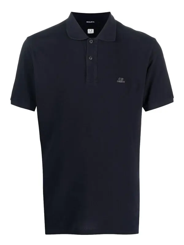 C.P. COMPANY Cotton Polo Shirt - Blue