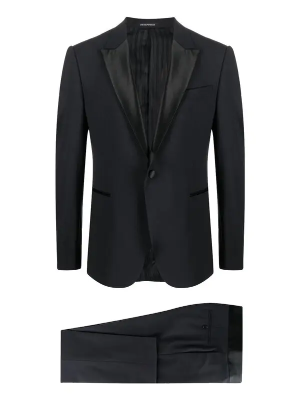 Emporio Armani Single-breasted Suit - Blue
