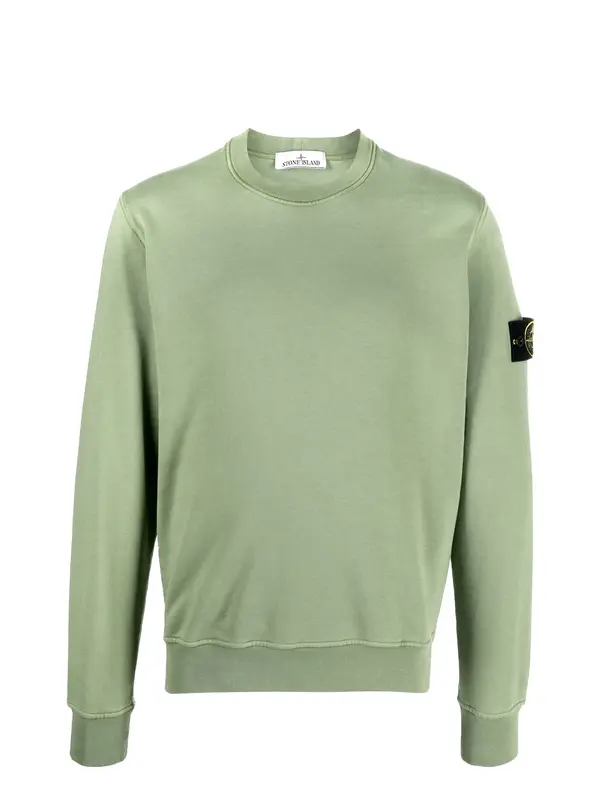 Stone Island Logo-patch Sweatshirt - Green