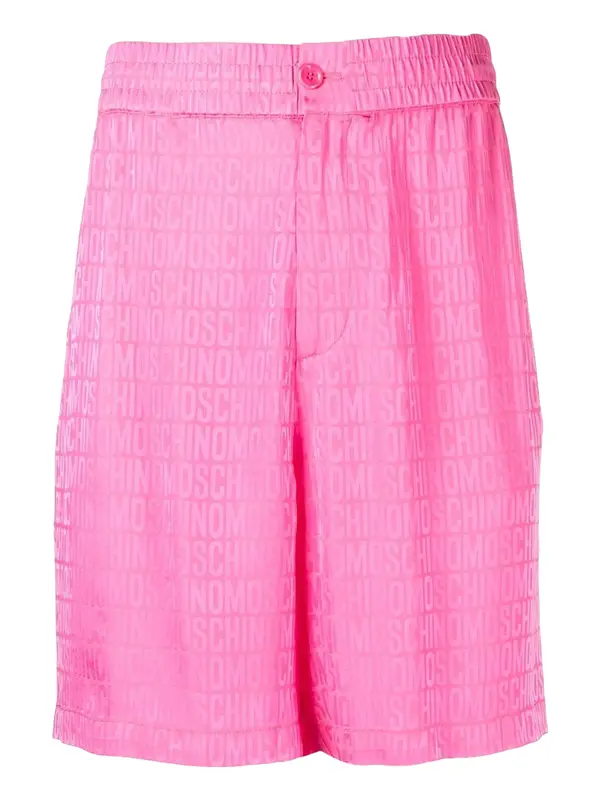 Moschino Logo-print Track Shorts - Pink