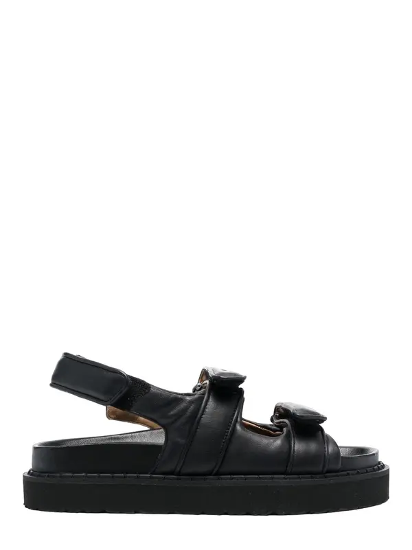 Isabel Marant Madee Leather Slingback Sandals - Black