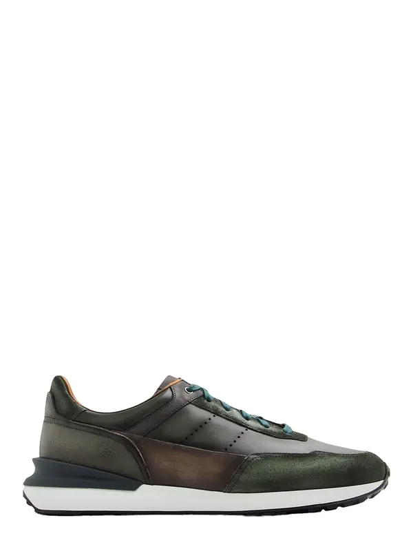 Magnanni Panelled Low-top Sneakers - Green