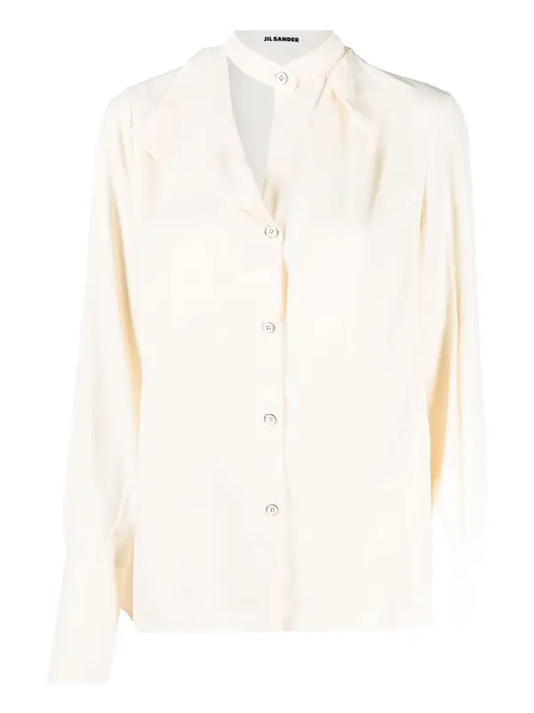 JIL SANDER Button-front Shirt - Neutrals