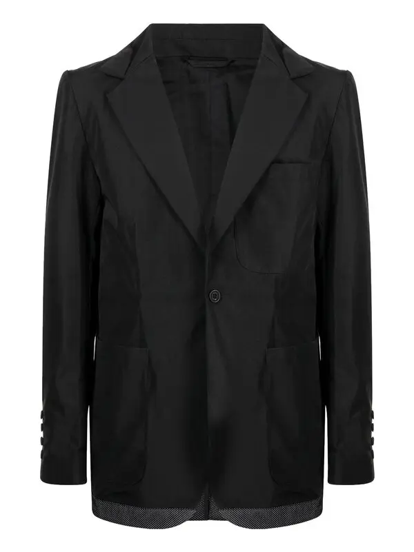THE POWER FOR THE PEOPLE Single-breasted Blazer - Black