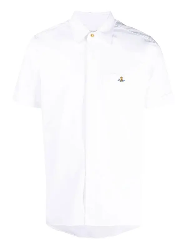 VIVIENNE WESTWOOD Organic Cotton Short-sleeve Shirt - White