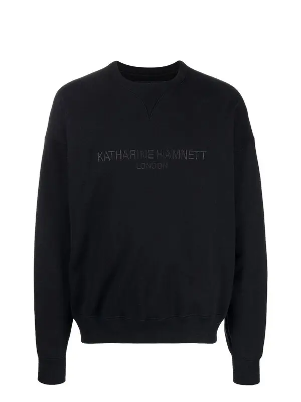 NEIGHBORHOOD Embroidered-logo Cotton Sweatshirt - Black