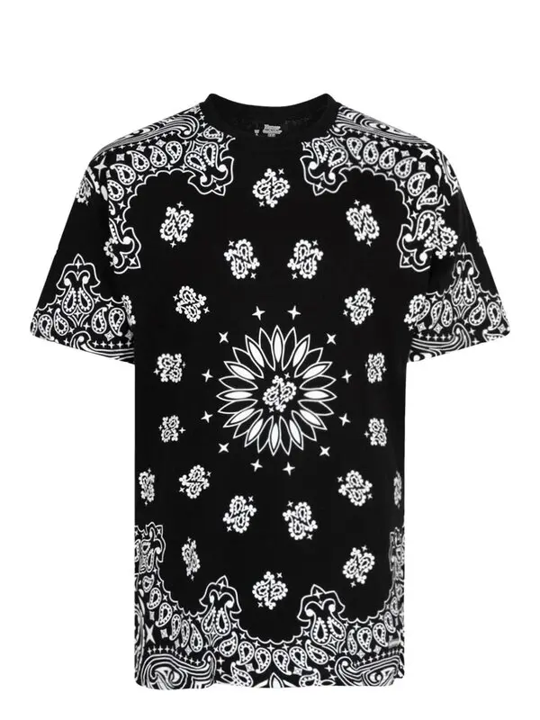Supreme X Hanes Two-pack Bandana Tagless T-shirt - Black