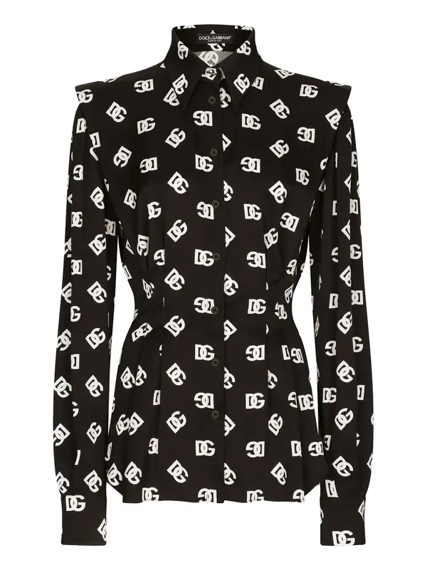 Dolce & Gabbana Stretch-silk Shirt - Black