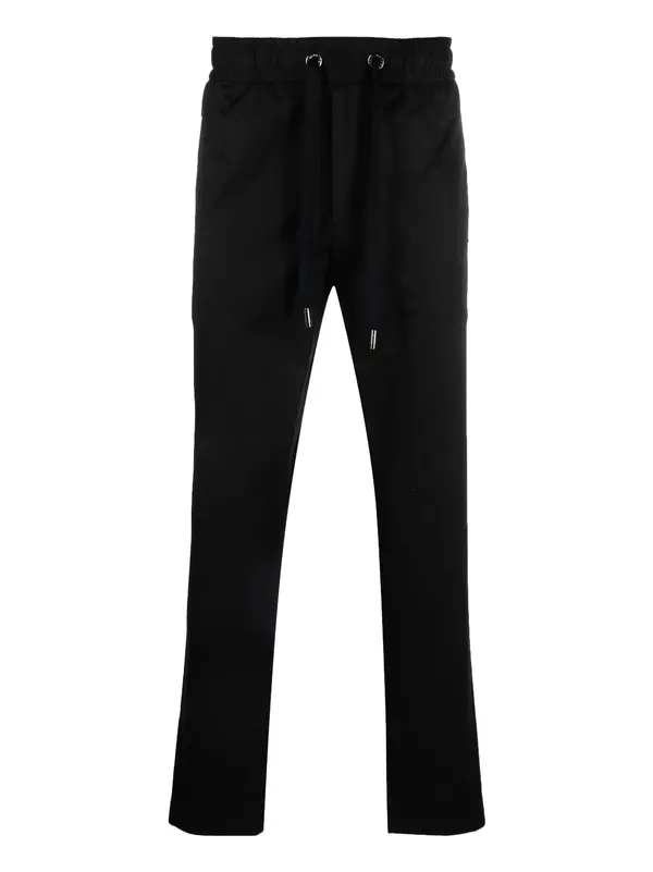 Dolce & Gabbana Dg Essentials Stretch-cotton Track Pants - Black