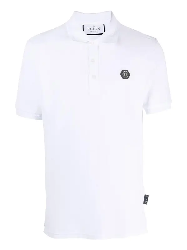 Philipp Plein Skully Gang Polo Shirt - White