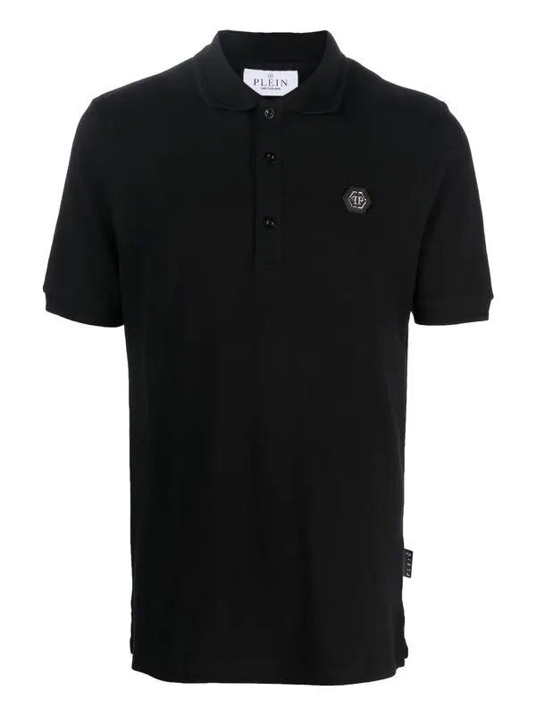 Philipp Plein Snake-logo Polo Shirt - Black