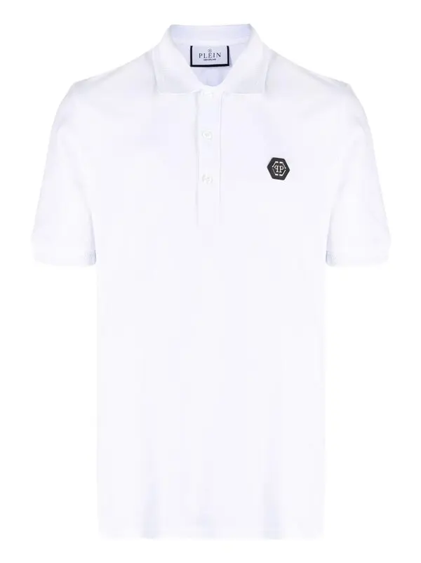 Philipp Plein Snake-logo Polo Shirt - White