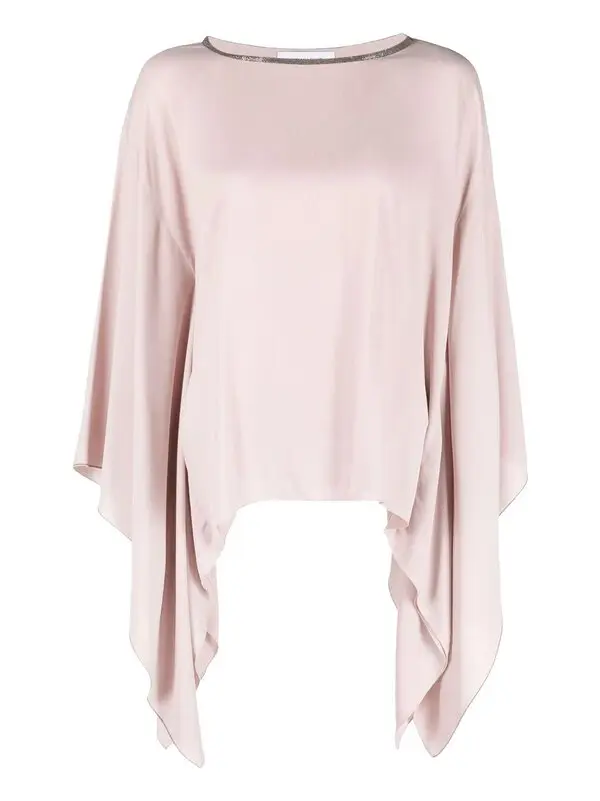 Fabiana Filippi Draped-sleeve Blouse - Pink